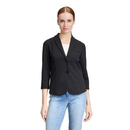 Betty Barclay Damen Jackenblazer "Damen mit Kn&ouml;pfen", schwarz, Gr. 42, Obermaterial: 75% Baumwolle, 22% Polyester, 3% Elasthan, Blazer, Kragen