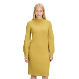 Cartoon Damen Strickkleid "Damen mit Stehkragen", gold, Gr. 34, Obermaterial: 60% Polyacryl, 30% Polyamid, 8% Wolle, 2% Elasthan, Kleider