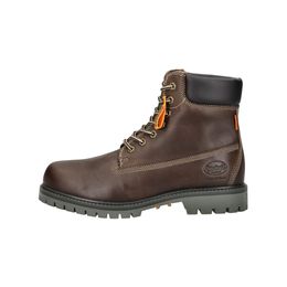 Damen Schn&uuml;rstiefelette "Dockers by Gerli Stiefelette Leder", Dockers by Gerli, Gr. 41schoko, Leder, Schuhe