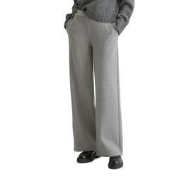 Marc O'Polo MARC O'POLO Damen Jerseyhose "aus Organic Cotton-Mix"light grau, Gr. 32, unifarben, Obermaterial: 87% Baumwolle, 11% Polyester, 2% Elasthan, Hosen