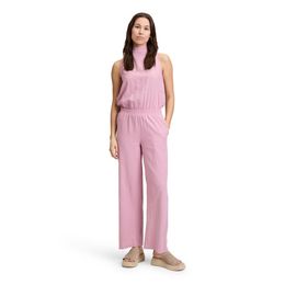 Cartoon Damen Overall "Damen mit hohem Kragen", lila, Gr. 36, Obermaterial: 55% Leinen, 45% Viskose, Overalls, Design
