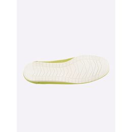 Casual Looks Damen Slipper, Gr. 36, gr&uuml;n, Glattleder, Leder, Schuhe