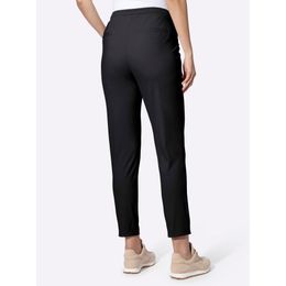 Heine Damen Sweathose, schwarz, Gr. 38, unifarben, 80% Polyamid, 20% Elasthan, Hosen