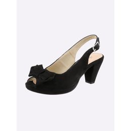 Sandalette Andrea Conti, Damen, Gr. 42, schwarz, Textil, Schuhe Sandalette