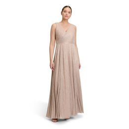 Vera Mont Damen Abendkleid "Damen mit Plissee", wei&szlig;, festlich, Gr. 38, Chiffon, Obermaterial: 62% Polyester, 38% Polyester; Futter: 100% Polyester,