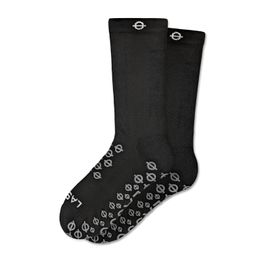 LASSO GEAR Herren Tennissocken "Lasso Gear LASSO GRIP CREW", Gr. Mschwarz, 62% Polyamid, 29% Polyester, 9% Elasthan, Socken