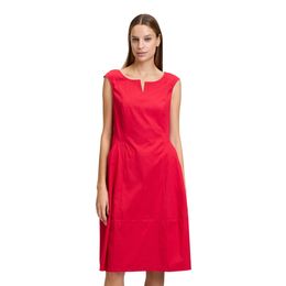 Vera Mont Damen Sommerkleid "Damen tailliert", rot, Gr. 44, Obermaterial: 75% Baumwolle, 22% Polyamid, 3% Elasthan, Kleider, Form