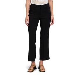 Cartoon Damen B&uuml;gelfaltenhose "Damen mit Biesen", schwarz, Gr. 42, Obermaterial: 95% Polyester, 5% Elasthan, Hosen, Biese