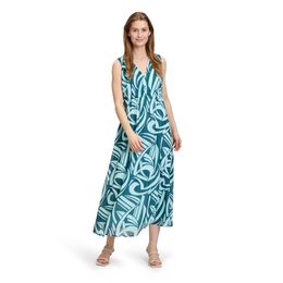 BETTY & CO BETTY & CO Damen Chiffonkleid "Damen ohne Arm", blau, Gr. 44, Obermaterial: 100% Polyester. Futter: 100% Polyester, Kleider, Druck