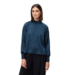 Zero Damen Satinbluse "Damen mit Stehkragen"8599, festlich, Gr. 38, gl&auml;nzend, Satin, Obermaterial: 60% Polyester, 40% Polyester, Blusen