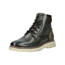 Bullboxer Damen Schn&uuml;rstiefelette "Bullboxer Stiefelette Leder/Textil", Gr. 45gr&uuml;n, Leder, Textil, Schuhe