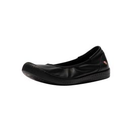 Softinos Damen Ballerina "Softinos Ballerinas Leder", Gr. 37schwarz, Leder, Schuhe