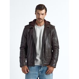 Maze Herren Lederjacke "42023042"schwarz braun, Gr. L, Obermaterial: 100% Lammleder; Futter: 91% Baumwolle, 9% Polyester; &Auml;rmelfutter: 100%