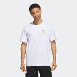 Herren T-Shirt "M JETSET CMPR T", wei&szlig;, Gr. L, adidas Sportswear, Obermaterial: 100% Baumwolle, Shirts