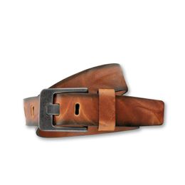 Bernd G&ouml;tz Lederg&uuml;rtel BERND G&Ouml;TZ "Lederg&uuml;rtel mit markanter dunkler Designschlie&szlig;e", Herren, Gr. 105, cognac, Rindsleder, G&uuml;rtel Lederg&uuml;rtel