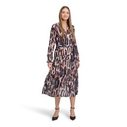 Betty Barclay Damen Sommerkleid "Damen langarm", blau, Gr. 48, Obermaterial: 100% Polyester; Futter: 100% Polyester, Kleider