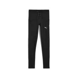 Puma Damen Trainingstights "RUN Microfleece Laufhose Herren", schwarz, Gr. M, unifarben, Obermaterial: 11% Elasthan, 89% Polyester; Unterer Bund: 14%