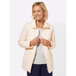 CLASSIC Damen Steppjacke, beige, Gr. 50, unifarben, 100% Polyester, Jacken