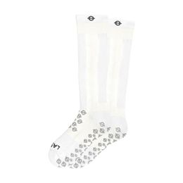 LASSO GEAR Herren Tennissocken "Lasso Gear LASSO GRIP OTC Knee High Compression Grip Socks White", Gr. Sweiß, 62% Polyamid, 29% Polyester, 9%