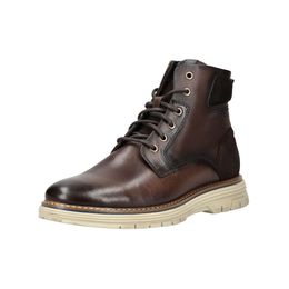Bullboxer Damen Schn&uuml;rstiefelette "Bullboxer Stiefelette Leder/Textil", Gr. 41braun, Leder, Textil, Schuhe