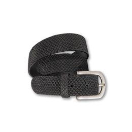 Silbergift Damen Lederg&uuml;rtel "Lederg&uuml;rtel mit stylischer Animal-Pr&auml;gung", schwarz, Gr. 105, Rindsleder, G&uuml;rtel