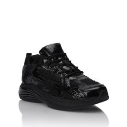 Plein Sport Herren Sneaker "Low-Top-Sneaker", Gr. 40, schwarz, Schuhe