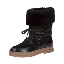 Peter Kaiser Damen Snowboots "Peter Kaiser Stiefel Leder", Gr. 38, schwarz, Leder, Schuhe