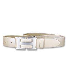 Koppelg&uuml;rtel Silbergift "Koppelg&uuml;rtel mit stylischer Designschlie&szlig;e", Damen, Gr. 90, beige, Rindsleder, G&uuml;rtel Koppelg&uuml;rtel