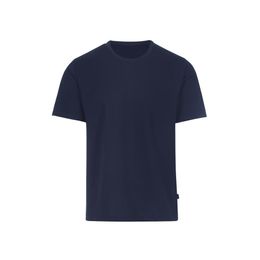 TRIGEMA Damen T-Shirt "TRIGEMA T-Shirt in Piqué-Qualität", blau, Basic, Gr. XL, 100% Baumwolle, Shirts