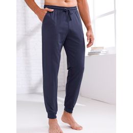 Herren Dehnbund-Hose, Gr. 44marine, 100% Baumwolle, unifarben, Hosen