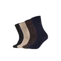 Camano Damen Socken "Socken ca-soft 4er Pack", Gr. 35navy melange, 80% Baumwolle, 17% Polyamid, 3% Elasthan, meliert, Socken