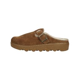 Rohde Damen Hausschuh "Rohde Hausschuhe Leder", Gr. 38, braun, Leder, Schuhe