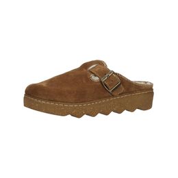 Rohde Damen Hausschuh "Rohde Hausschuhe Leder", Gr. 40, braun, Leder, Schuhe