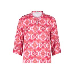 Cartoon Damen Schlupfbluse "Damen mit R&uuml;schen", rot, Gr. 38, Obermaterial: 100% Viskose, Blusen