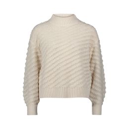 BETTY & CO BETTY & CO Damen Strickpullover "Damen mit Struktur", beige, Gr. 40, Strick, Obermaterial: 90% Polyacryl, 10% Wolle, Pullover
