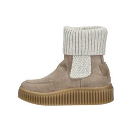 Marc O'Polo MARC O'POLO Damen Plateaustiefelette "Marc O'Polo Stiefelette Veloursleder/Textil", Gr. 40taupe, Textil, Veloursleder, Schuhe