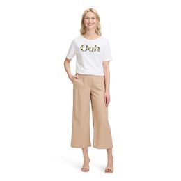 Betty Barclay Damen Kurzarmshirt "Damen mit Placement", beige, Gr. 42, Jersey, Obermaterial: 100% Baumwolle, Shirts, Placement