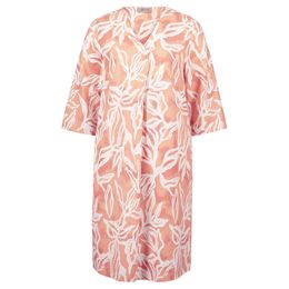 Cartoon Damen Sommerkleid "Damen mit Muster", rosa, Gr. 36, Obermaterial: 55% Leinen, 45% Viskose, Kleider, Material