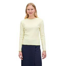 Cartoon Damen Kurzarmshirt "Damen mit Kragen", gelb, Gr. 44, Obermaterial: 95% Baumwolle, 05% Elasthan, Shirts