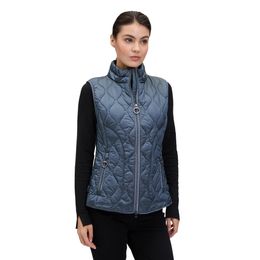 Betty Barclay Damen Strickweste "Damen mit Stehkragen", blau, Gr. 40, Obermaterial: 100% Polyamid, Westen