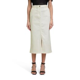 Betty Barclay Damen Midirock "Damen mit Waschung", wei&szlig;, Gr. 46, Obermaterial: 92% Baumwolle, 6% Elastomultiester, 2% Elasthan, R&ouml;cke, Form