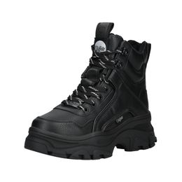 Buffalo Damen Schn&uuml;rstiefelette "Buffalo Stiefelette Lederimitat", Gr. 39, schwarz, Lederimitat, Schuhe