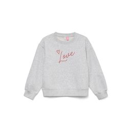 Vero Moda Girl Sweatshirt 'VMTINA' M&auml;dchen Gr&ouml;&szlig;e 158/164 graumeliert / rosa