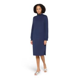 Druckkleid Cartoon "Damen mit Eingrifftaschen", Damen, Gr. 34, Normalgr&ouml;&szlig;en, dunkelblau, Obermaterial: 79% Modal, 15% Polyester, 6% Elasthan, figurumspielend kurz, Rundhals, Kleider Druckkleid