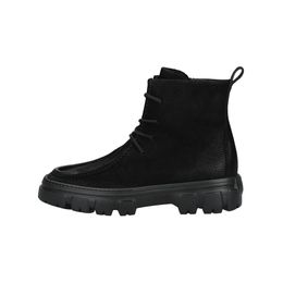Paul Green Damen Schn&uuml;rstiefelette "Paul Green Stiefelette Nubukleder", Gr. 40,5, schwarz, Nubukleder, Schuhe