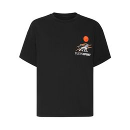 Plein Sport Jungen T-Shirt "Tiger"0220, schwarz, orange, Gr. L, Obermaterial: 100% Baumwolle, Shirts