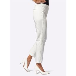 Webhose Lady, Damen, Gr. 36, Normalgr&ouml;&szlig;en, ecru, 97% Baumwolle, 3% Elasthan, unifarben, Hosen