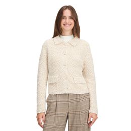 Cartoon Damen Strickjacke "Damen mit Kragen"beige, Gr. 44, Obermaterial: 94% Polyester, 3% Polyamid, 2% Wolle, 1% Elasthan, Strickjacken