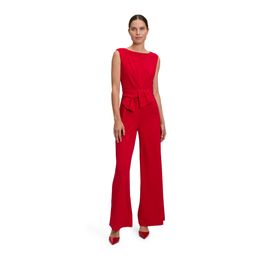 Vera Mont Damen Overall "Damen mit weitem Bein", rot, Gr. 46, Cr&ecirc;pe, Obermaterial: 95% Polyester, 5% Elasthan; Futter: 100% Polyester, Overalls,