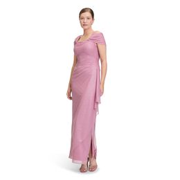 Vera Mont Damen Abendkleid "Damen im Glitzer-Look", rosa, Gr. 48, Mesh, Obermaterial: 100% Polyester; Futter: 100% Polyester, Kleider, Material